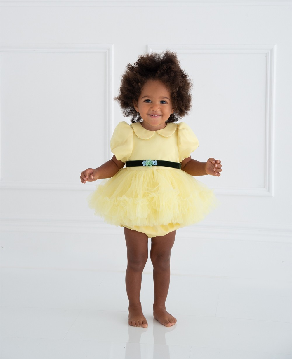 Baby Yellow Tuelle Dress