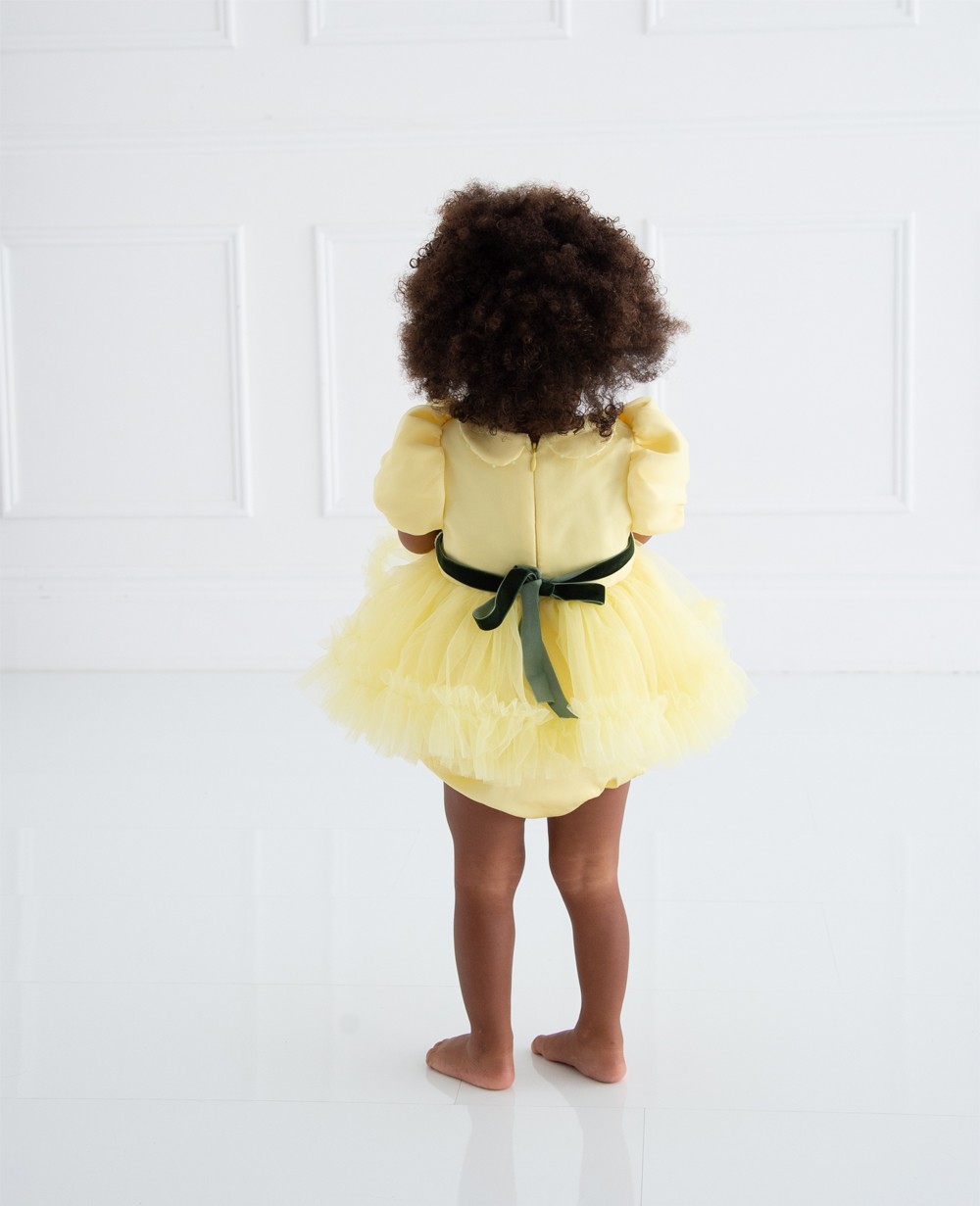 Baby Yellow Tuelle Dress